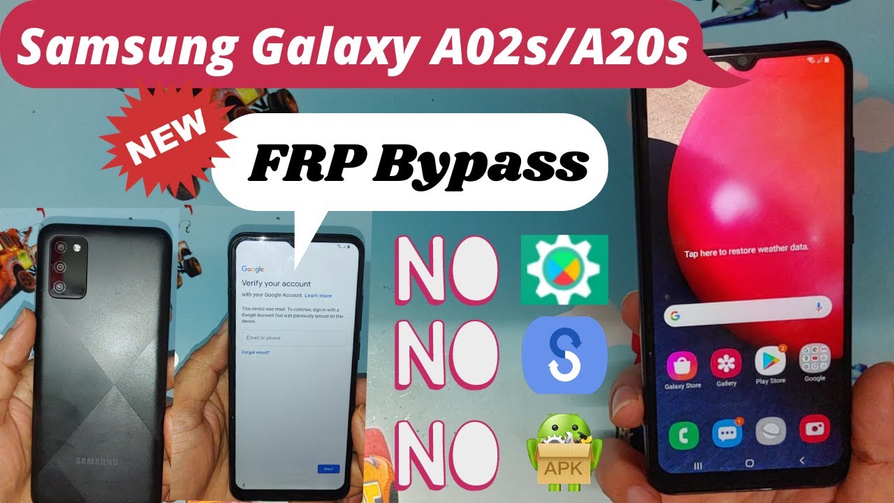 Samsung A02s A025F M02s M025F Frp Bypass 2021 No Sim Card No Smart ...