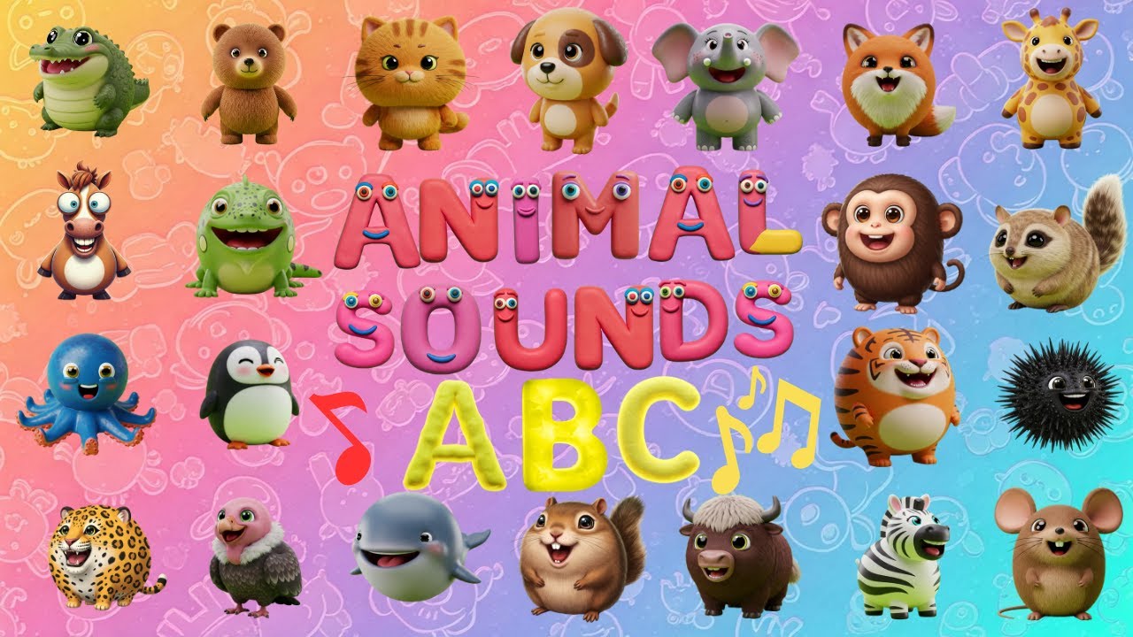 ABC Zoo Animals Sounds Song | Baby Animals Alphabet | Roar, Meow, Woof! 🐾 - YouTube