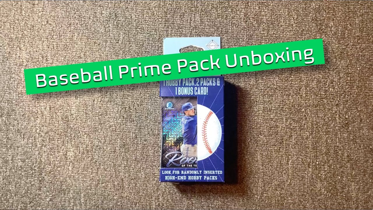 ASMR Baseball Prime Repack Box Unboxing - YouTube