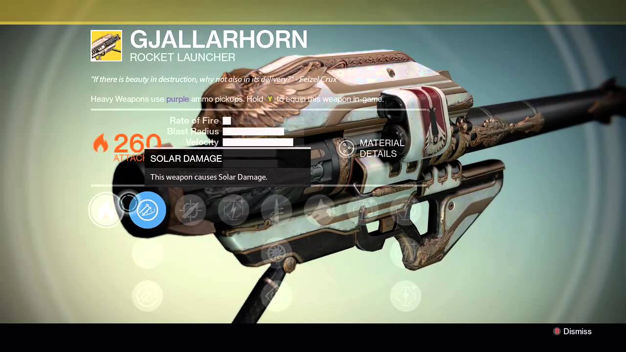 Destiny Exotic Rocket Launcher - GJALLARHORN - YouTube
