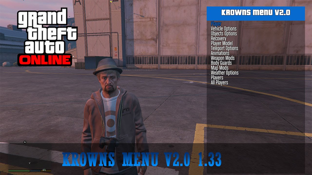 GTA 5 Mod Menu Online - Krowns V2.0 [PC/1.33] - YouTube