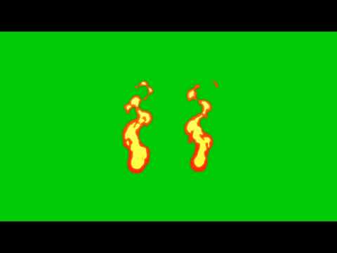FLAMING EYES GREEN SCREEN | FREE TO USE
