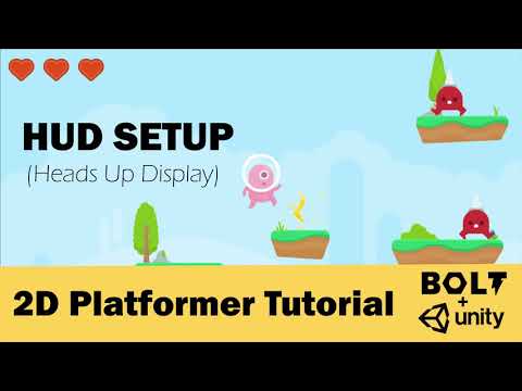 Easy Free Video Game Design Tutorial # 10 - HUD (Heads Up Display ...