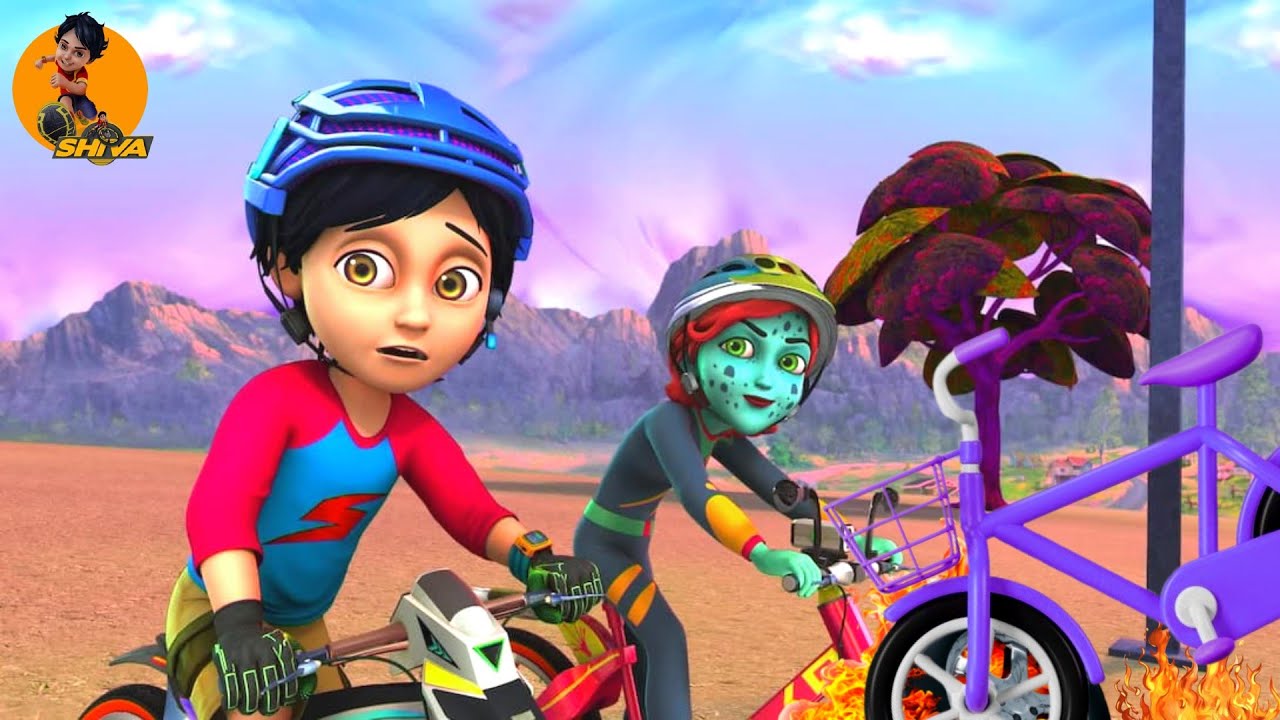 Inter School Cycle Race Game 🚴 Shiva | शिवा |Shiva Cartoon 54 - YouTube