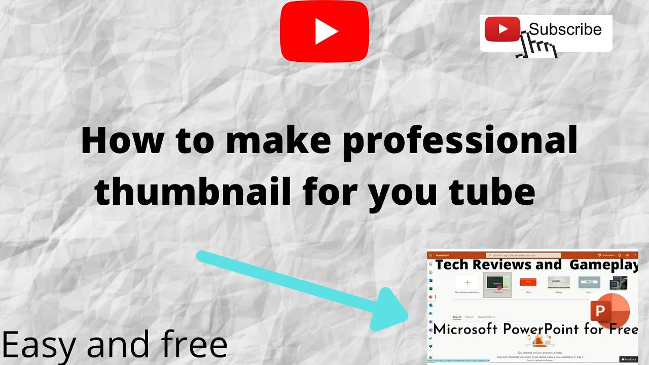 How to Create professional thumbnails for free (easy method) - YouTube