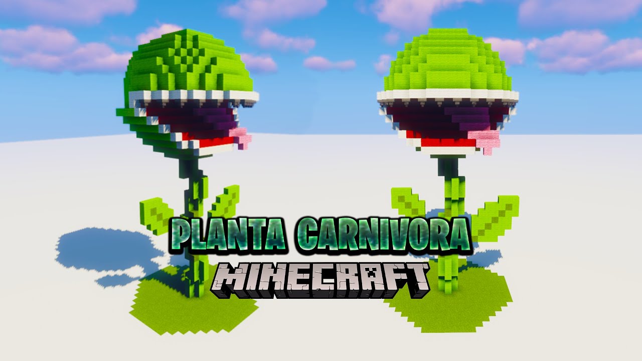 PLANTA CARNIVORA | Minecraft Tutorial - YouTube