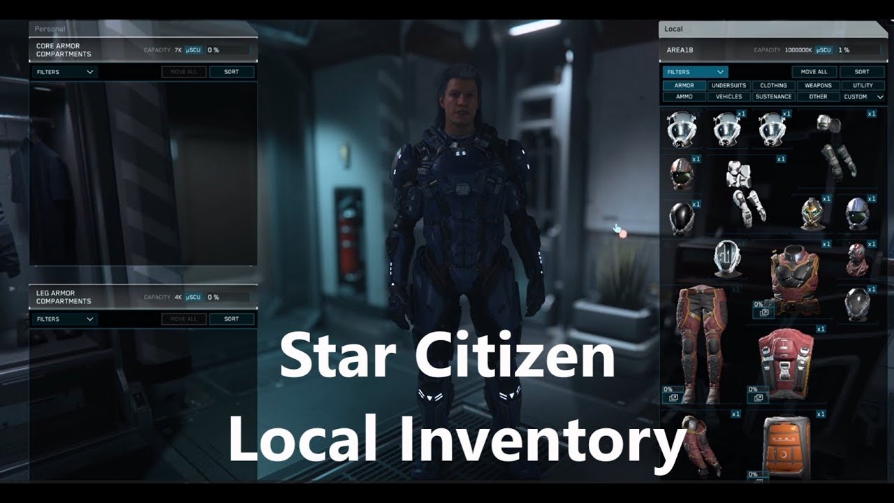 Star Citizen : local inventory - YouTube