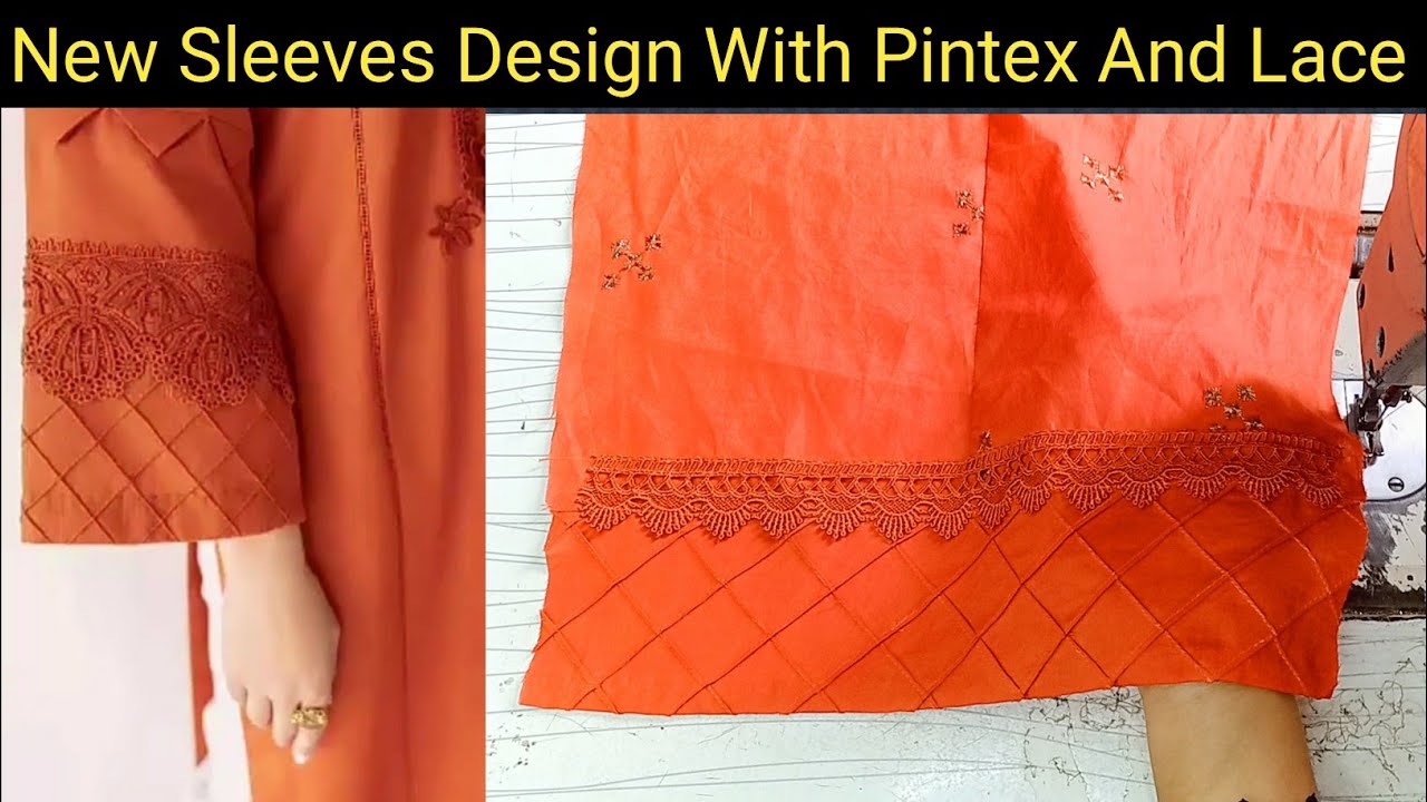 Simple and easy sleeves design || sleeves design with pintex || unique ...