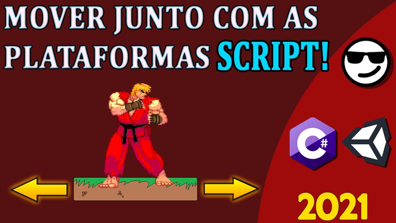 Como fazer o Player mover junto com plataformas no UNITY 2D/3D! - YouTube