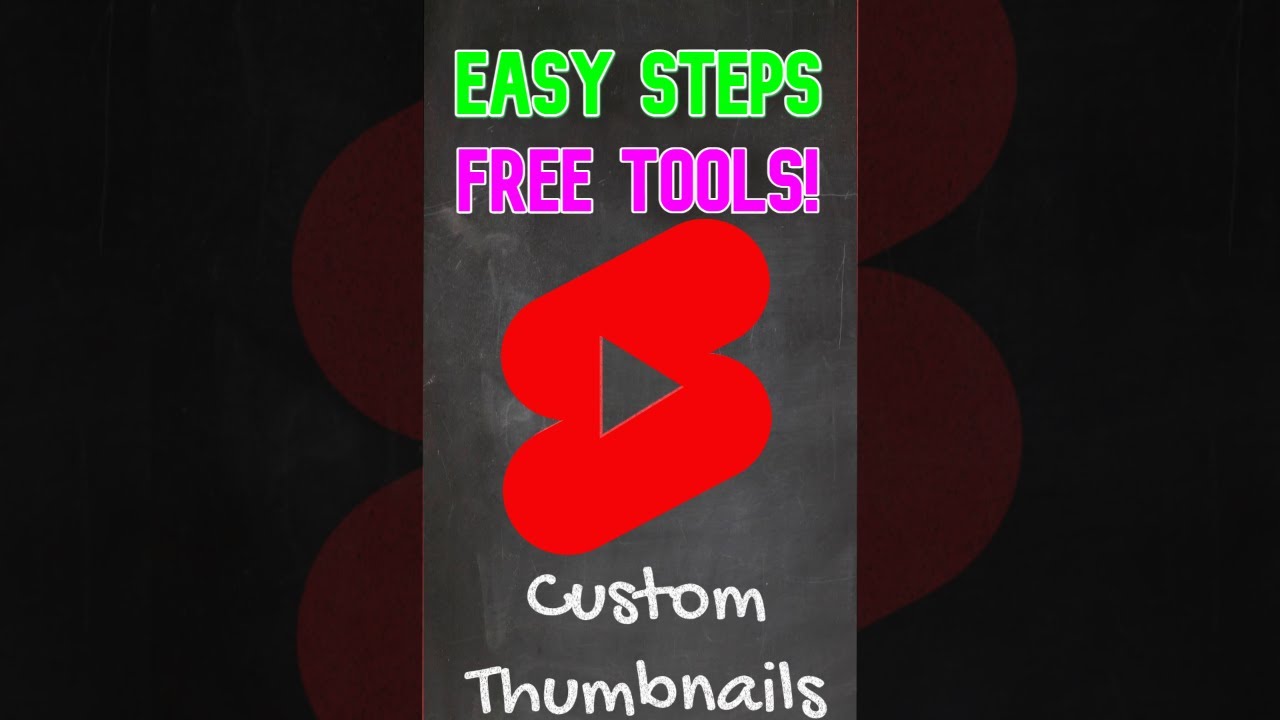 How to make Custom Thumbnails for YouTube Shorts with Free Tools! - YouTube