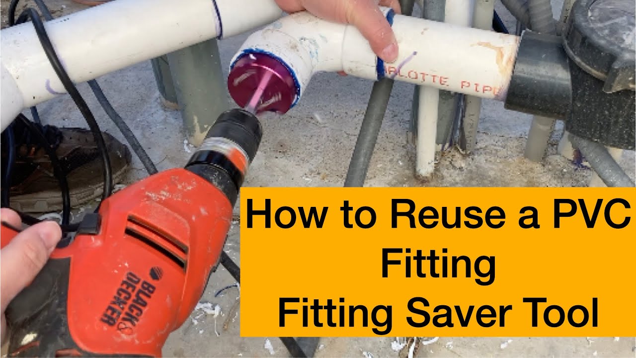 How to reuse, unglue PVC pipe from Coupler Fitting Saver tool reamer ...