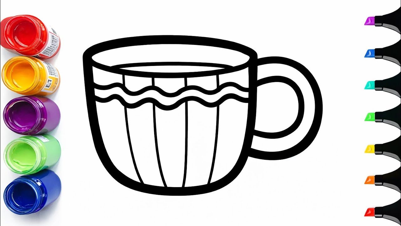 How To Draw a Cute Mug ☕ Easy Step by Step | Drawing, Painting ...