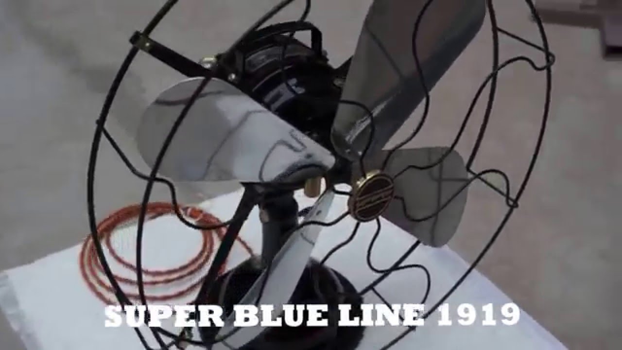 VINTAGE SUPER BLUE LINE FAN - YouTube