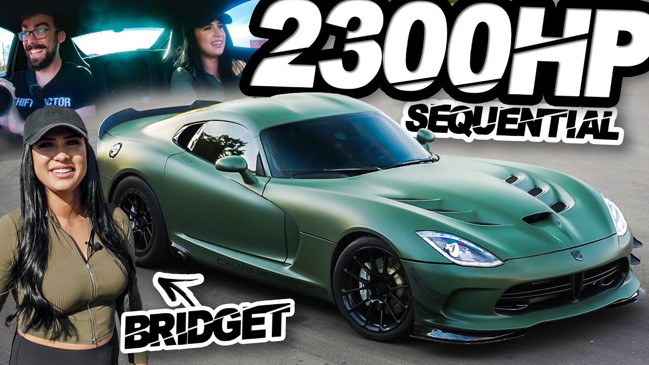 Bridget's 2300HP "Grocery Getter" Turbo Viper Ride Along! (The Viper ...