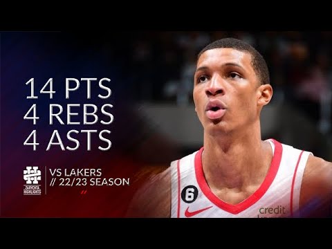 Jabari Smith Jr 14 pts 4 rebs 4 asts vs Lakers 22/23 season - YouTube
