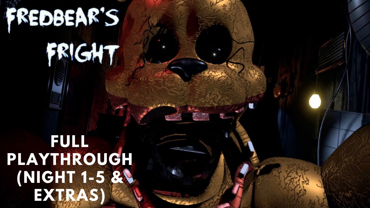 Fredbear's Fright | Full Playthrough | (Night 1-5 & Extras) - YouTube