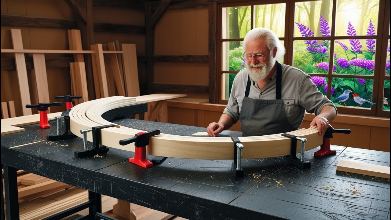 Incredible! 70-Year-Old Carpenter Crafts Stunning Lazy Chair & Coffee ...