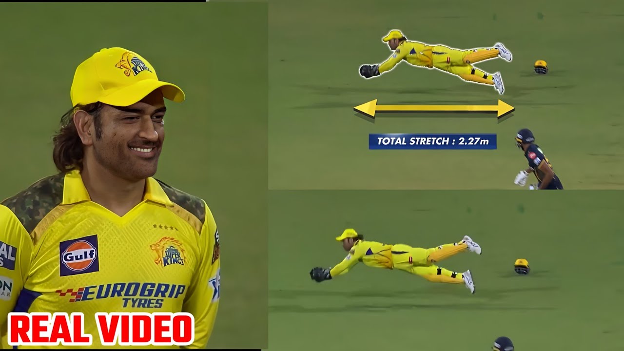 Dhoni's age-defying dive to dismiss Vijay Shankar during CSK vs GT # ...