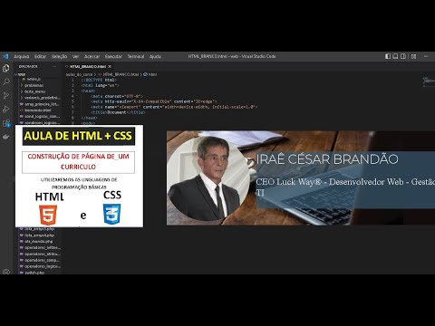 Aula 3 - Construção de Currículo em HTML/CSS - YouTube