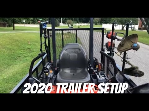 Lawn Care Trailer Setup - YouTube
