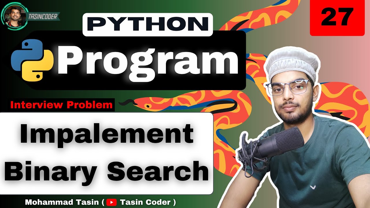Binary Search Algorithm Using Python ️ | Python Programs 🔥| Day 27 ...