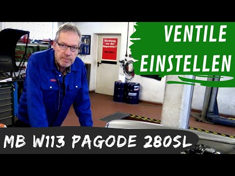Klassiker Inspektion Teil 1 - Ventile einstellen an einer Pagode - YouTube