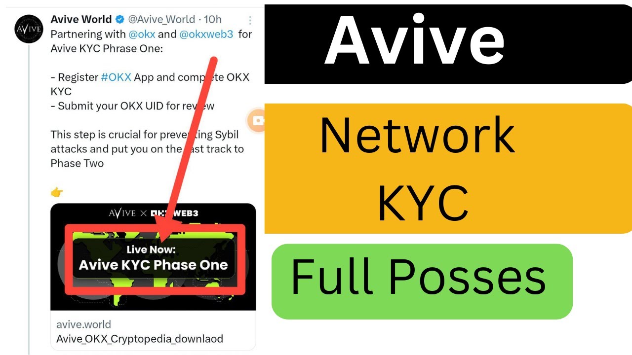 Avive Network KYC Steap || Avive kyc full part || kyc part- 1 - YouTube