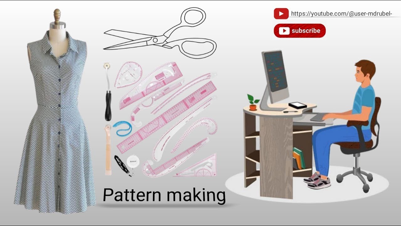 ladies dress pattern making bangla | lactra software - YouTube