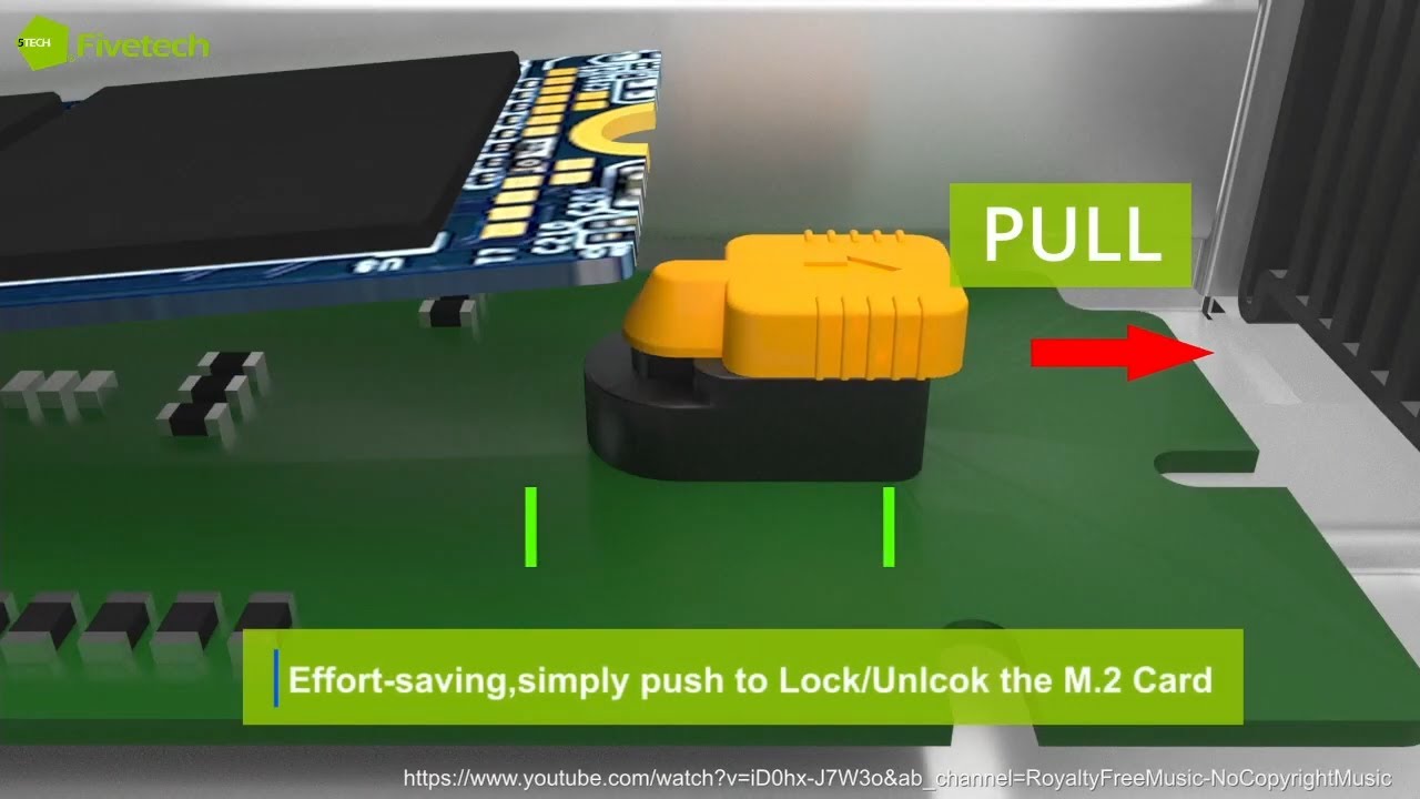 Fivetech–SMT M 2 Borad Latch for M.2 card - YouTube