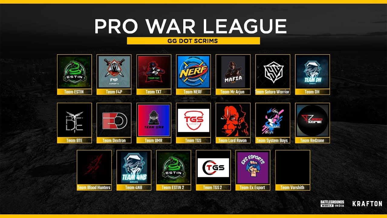 PRO WAR LEAGUE BY GG DOT SCRIMS🔥🏆 | Arceus Gaming - YouTube