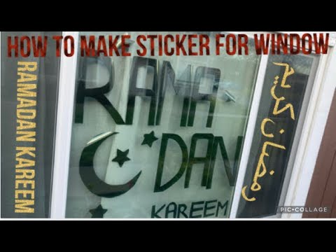 /DIY/RAMADAN decoration/ How to make window sticker / 2023/Ramadan ...