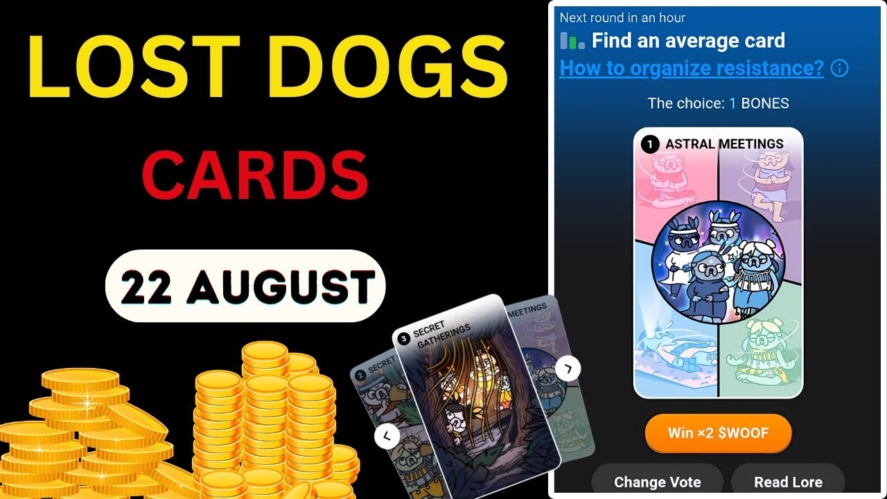 21 & 22 August Lost Dogs Cards | Lost Dogs The Way Card Today | 21 ...
