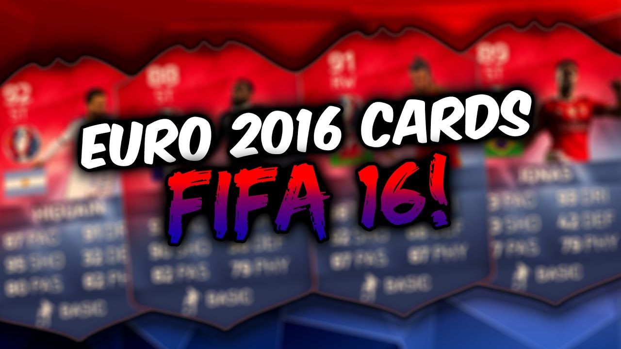 EURO 2016 CARDS IN FIFA 16!?! - YouTube