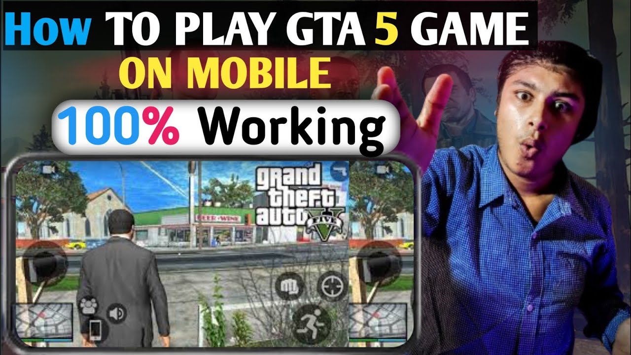 How to play gta 5 on mobile | Gta 5 ko mobile mein kaise karen - YouTube
