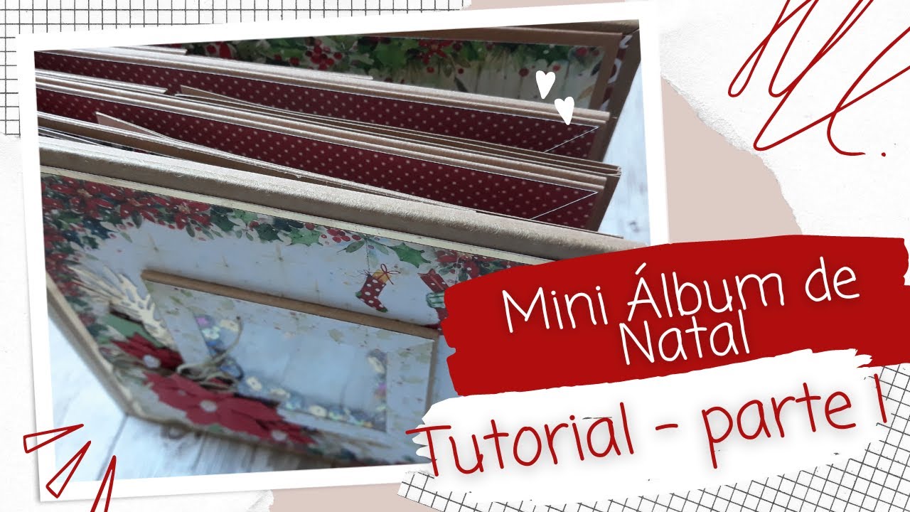 Mini álbum de Natal parte I capas e págs 1 e 2 | Christmas Mini album ...