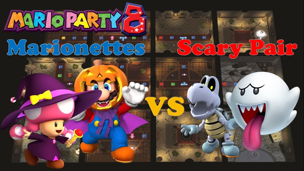 Mario Party 8 - Toadette & Mario vs Boo & Dry Bones - King Boo's ...