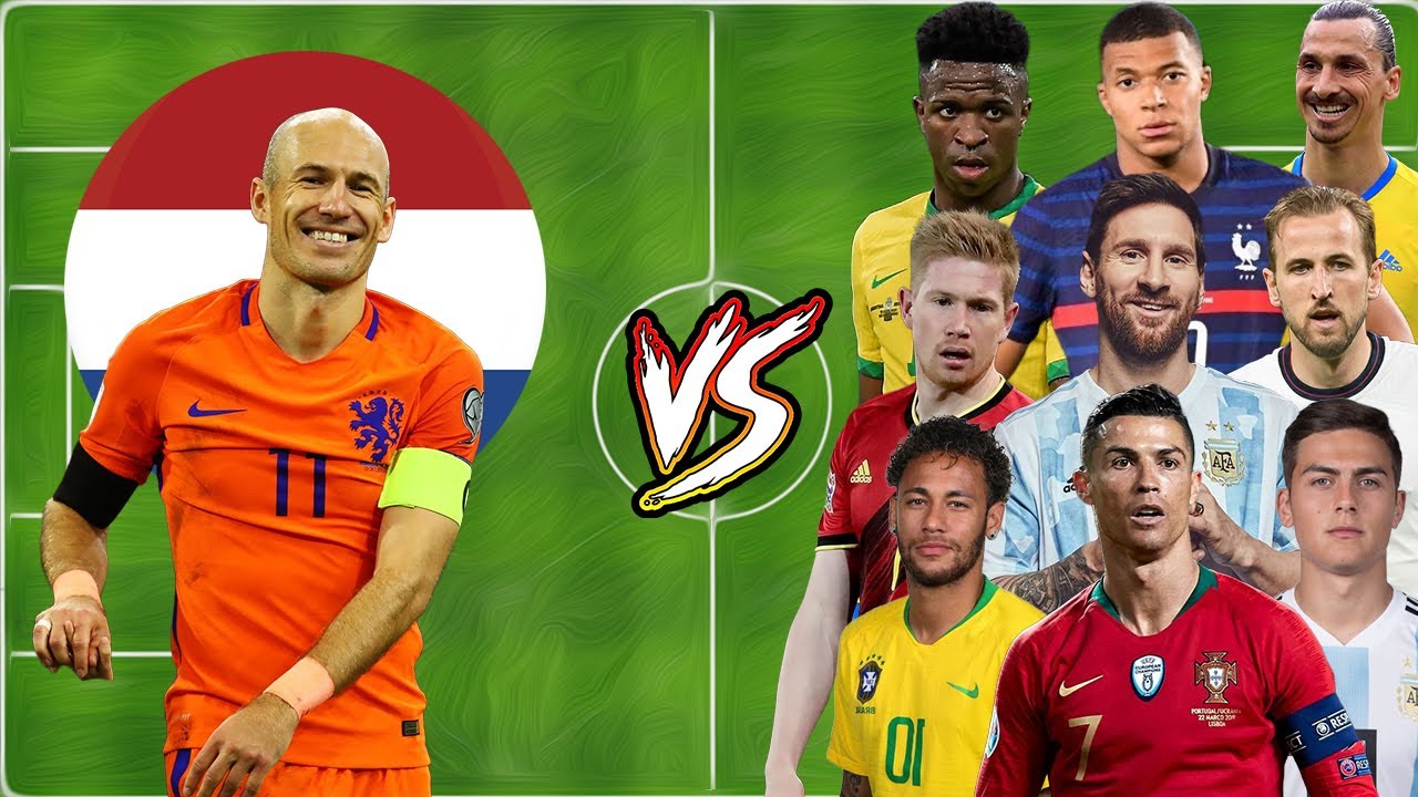 Arjen Robben VS Legends (Ronaldo-Messi-Dybala-Vini Jr-Zlatan -Kaka ...