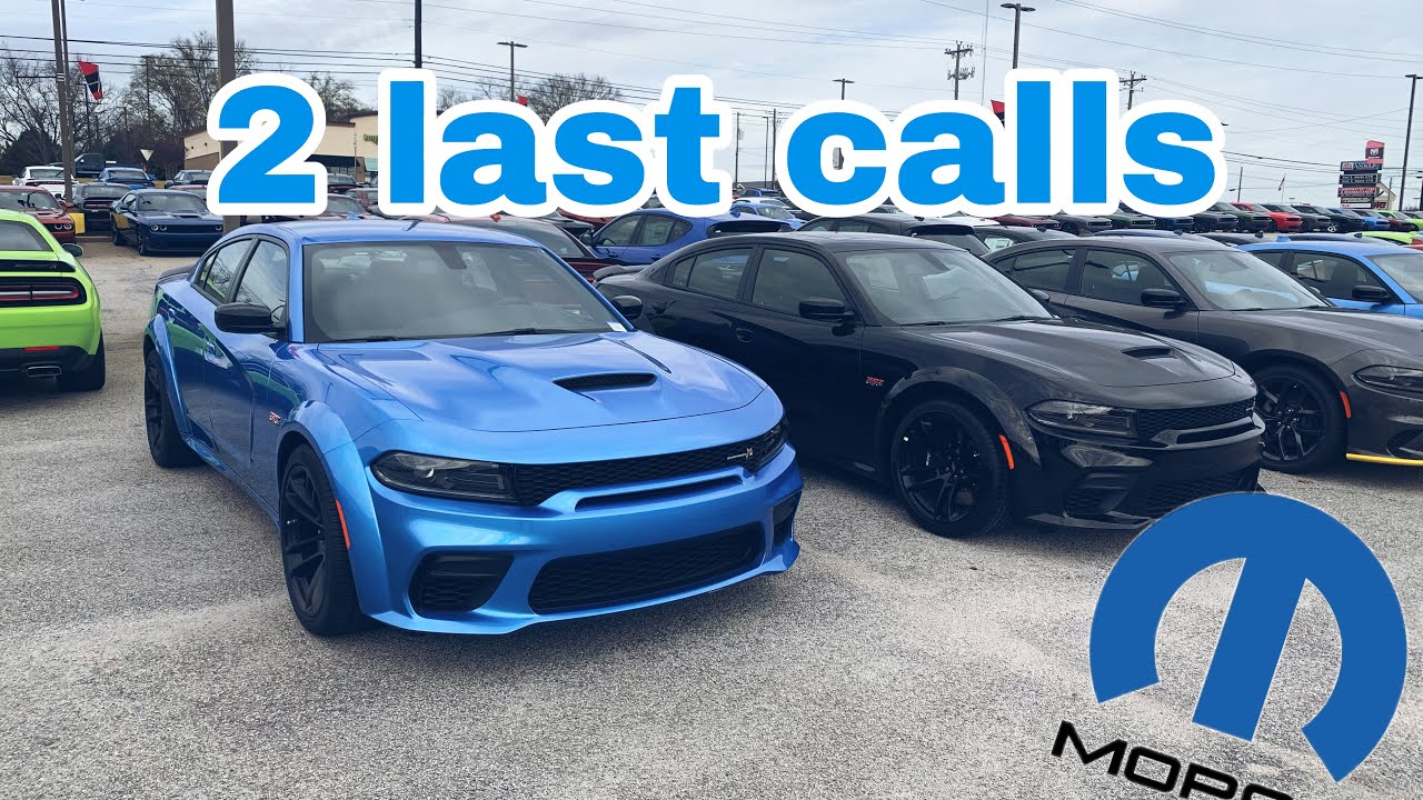 Looking at all new 2023 last call chargers and challengers scats - YouTube