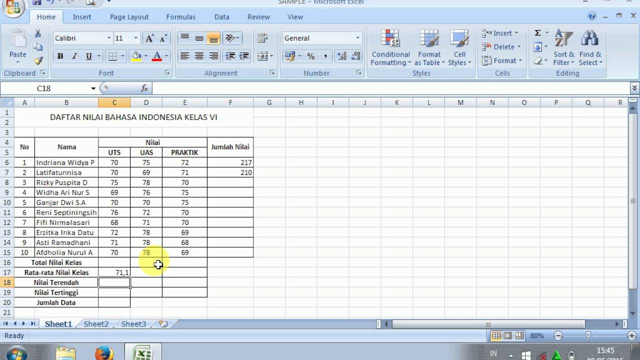 Tutorial Fungsi SUM AVERAGE MIN MAX Dan COUNT Pada Microsoft Excel tutorial-fungsi-sum-average-min-max-dan-count-pada-microsoft-excel