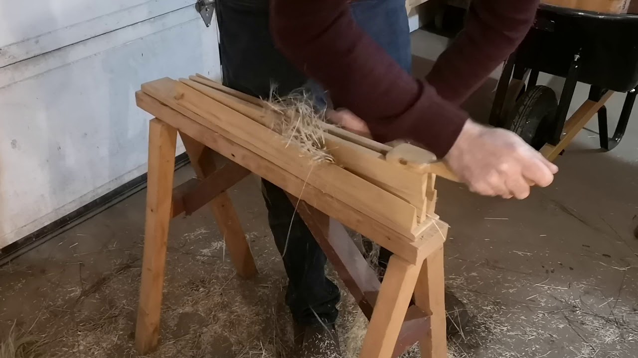 Flax/Linen Processing: Breaking - YouTube