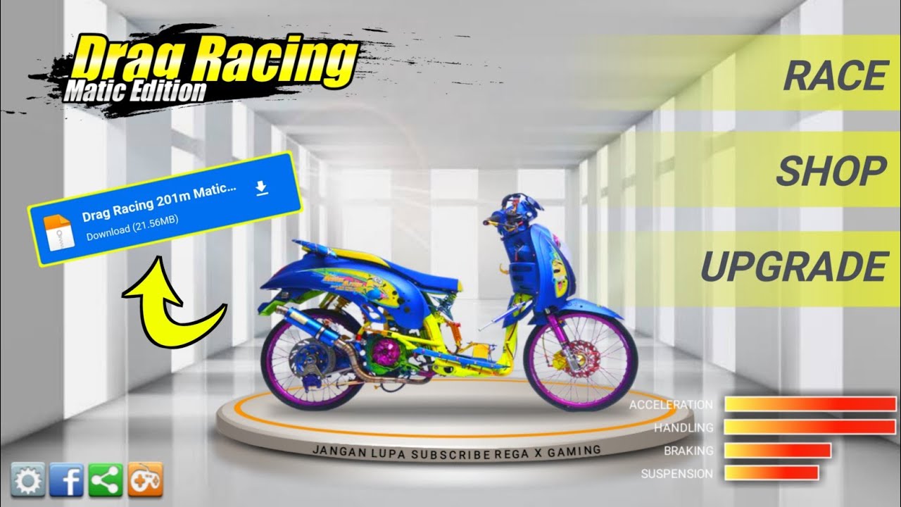 Update!!!! Game Drag Bike 201M Full Matic Edition Offline ( 20MB ...