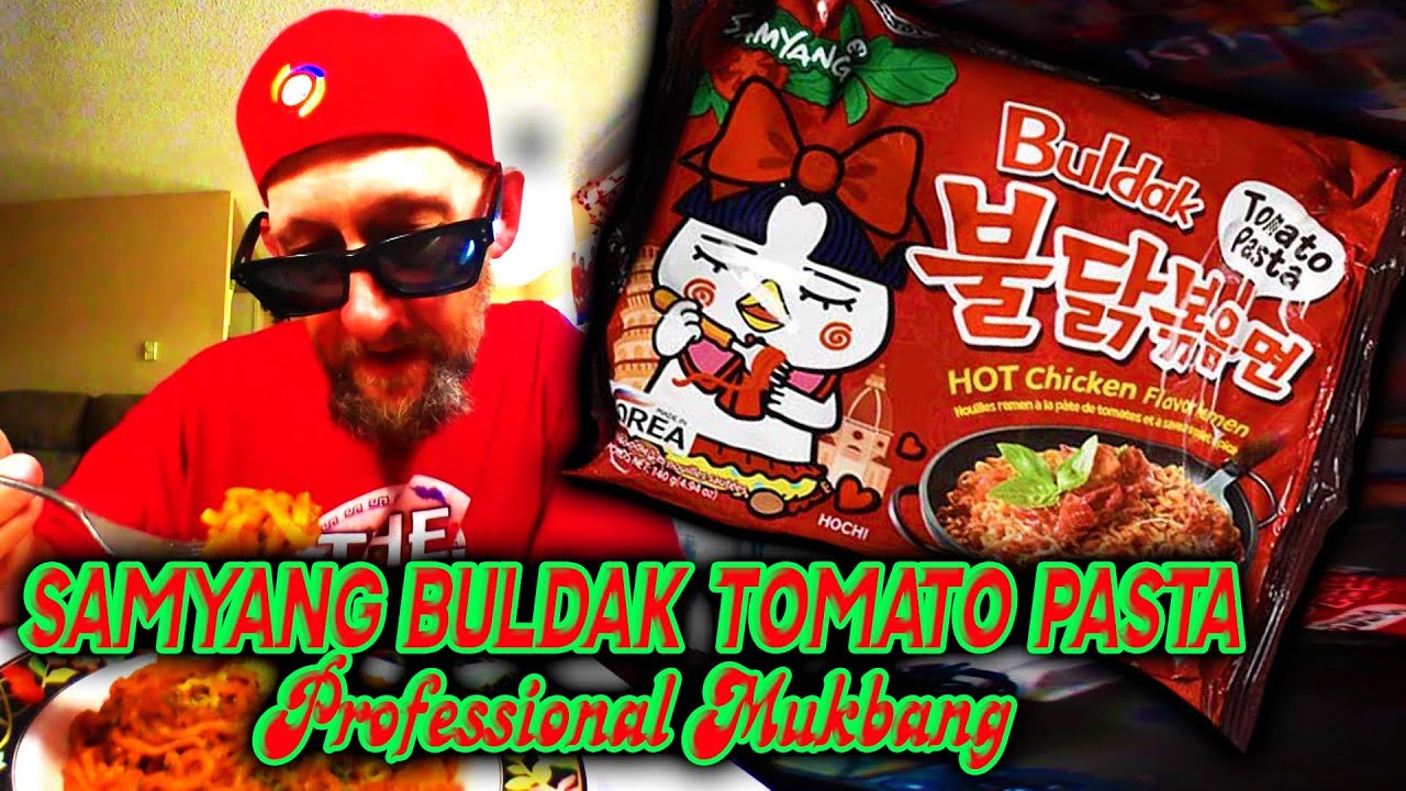 Samyang Buldak Tomato Pasta Professional Spicy Noodle Mukbang - YouTube