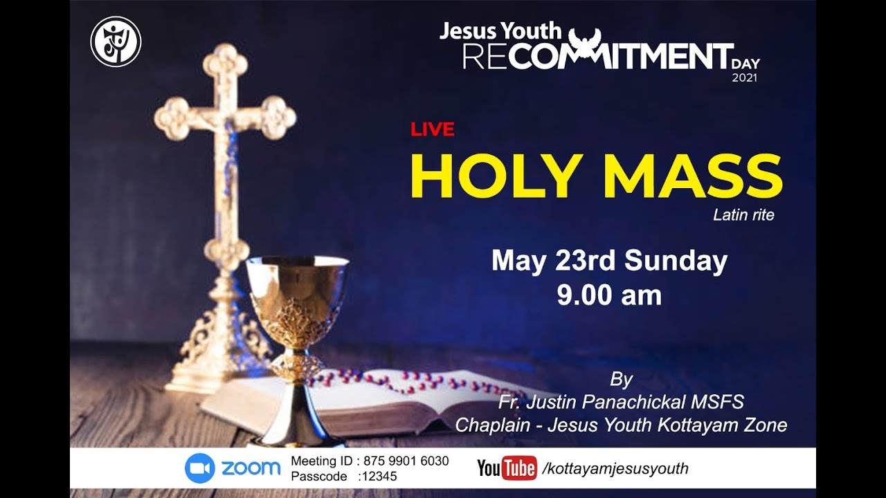 Jesus Youth Kottayam Recommitment day HolyMass - YouTube