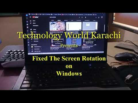Windows Screen Rotation Keys And Methods - YouTube