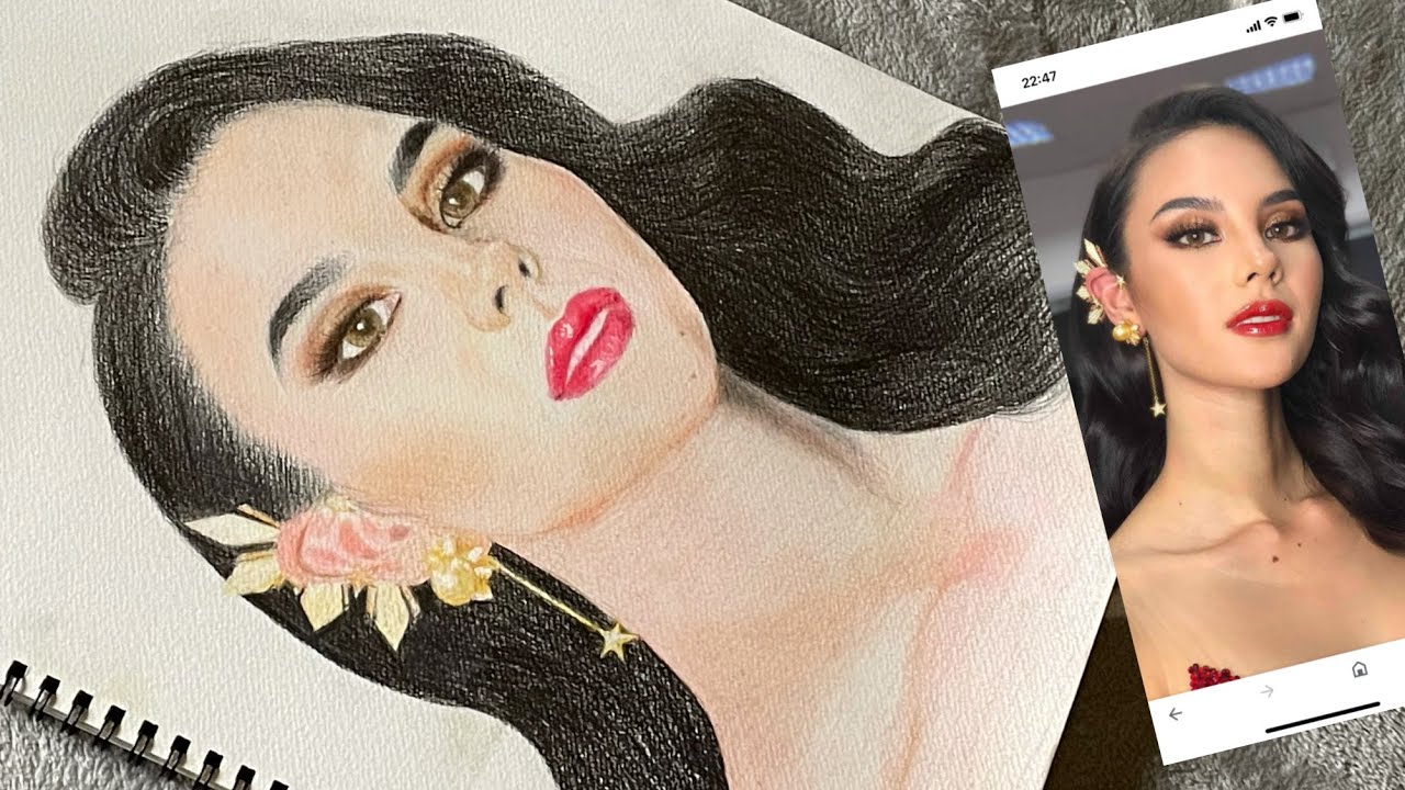how to draw beautiful girl with colored pencil step by step ,easy to ...