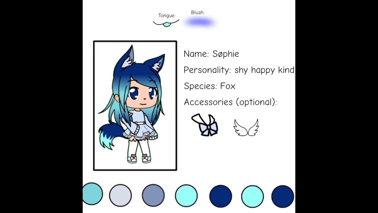 Gacha ref sheet and how to make my OC - YouTube