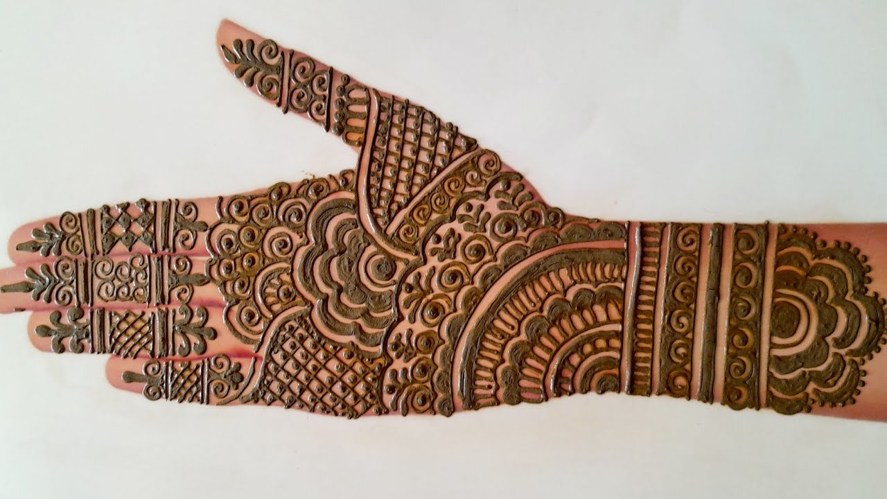 Mehdi ka design/easy mehndi design/full hand bridal mehndi design ...