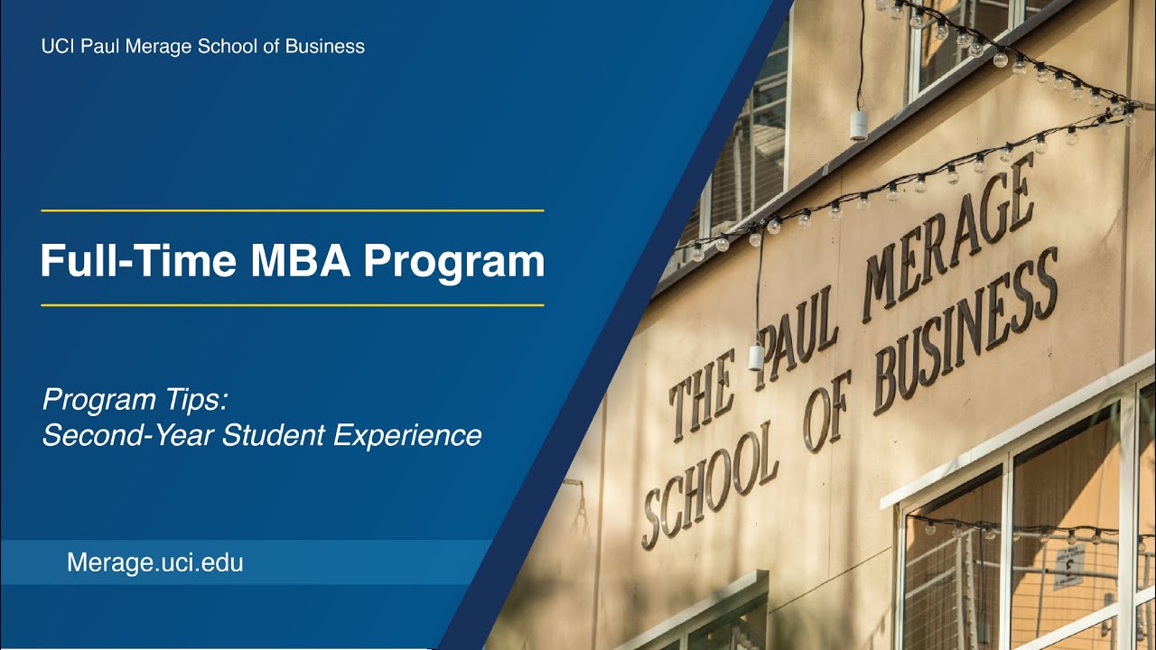 Full-Time MBA Program Tips | Second-Year Student Experience - YouTube
