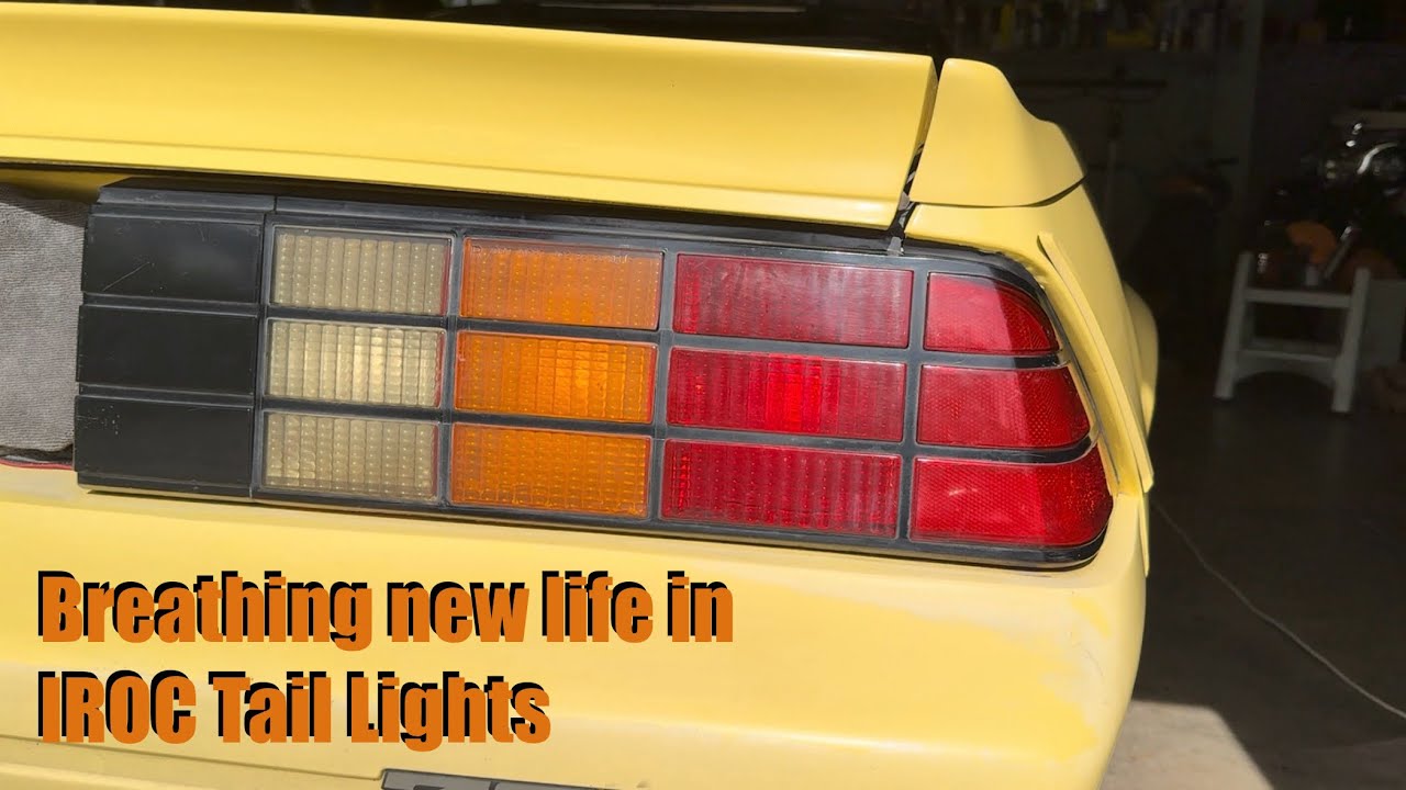 Restored: 38 Year Old IROC-Z tail lights. Can We Make Them Look New ...