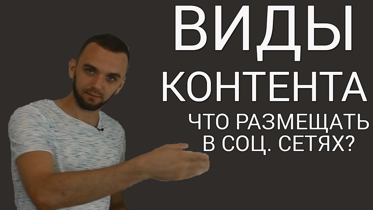 Виды контента Какой контент выкладывать в соц сетях Youtube